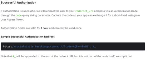 c instagram basic display api restsharp invalid authorization code