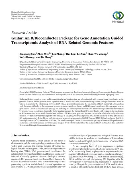 Pdf Guitar An Rbioconductor Package For Gene Annotation Guided Transcriptomic Analysis Of