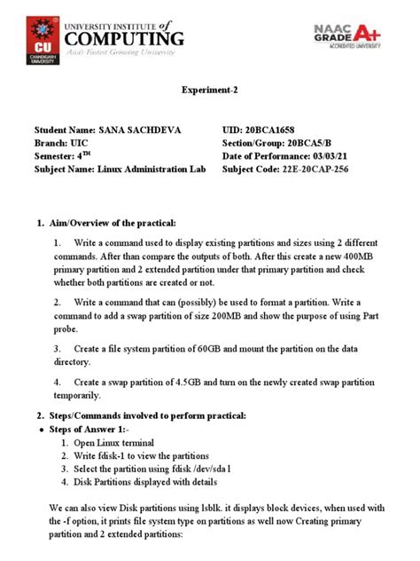 Worksheet2 Linux Pdf File System Computer Science