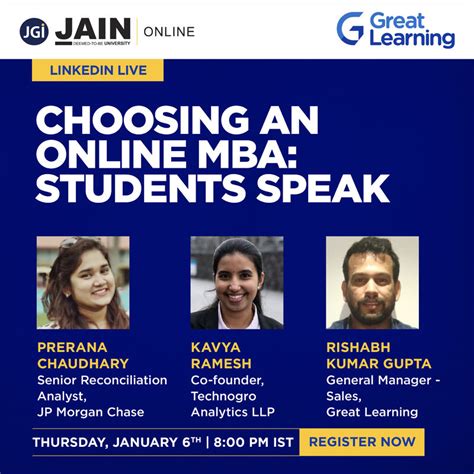 Great Learning On Linkedin Career Learning Mba Analytics Webinar