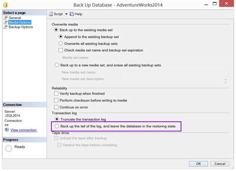 Sql Server Why My Database Is In Restoring Mode After Taking Backup