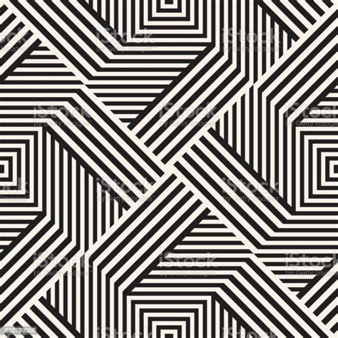줄무늬 선와 추상 기하학적 패턴입니다 원활한 벡터 Ackground입니다 흑백 격자 텍스처입니다 0명에 대한 스톡 벡터 아트 및 기타 이미지 Istock
