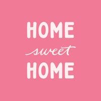 Pink Home Sweet Home Wallpaper For Bedroom