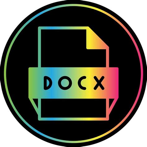 Docx File Format Icon Vector Art At Vecteezy