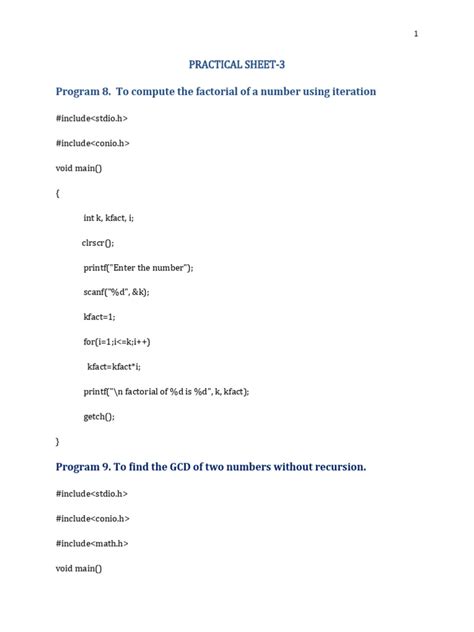practical sheet 3 pdf
