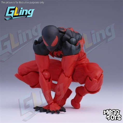 ใหม่ Scarlet Neighbor Spiderman Shf Action Figure Ct ของเล่นสีดําและสี