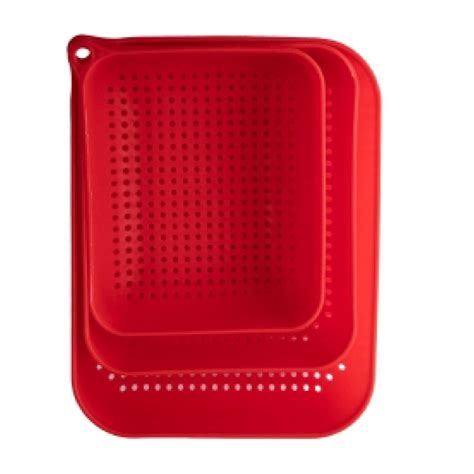 Kit 3 Escorredores De Plástico Lava Arroz Macarrão Legumes Madeiramadeira