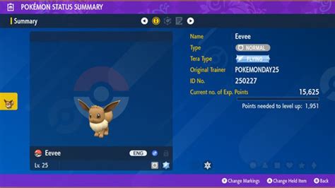 💟2025 Flying Tera Type Eevee Event Pokemon Scarlet And Violet💟