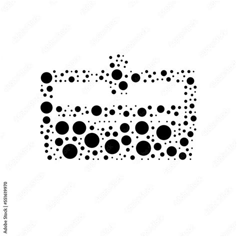 A Large Cnc Machine Symbol In The Center Made In Pointillism Style The Center Symbol Is Filled