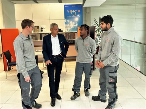 Besuch Von Wirtschaftsstaats Sekretär Dr Rapp Veith Gebäudetechnikveith Gebäudetechnik