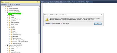 Asghar Mortezagholi On Linkedin Can Not Create Database Diagram Cannot Execute As The Database