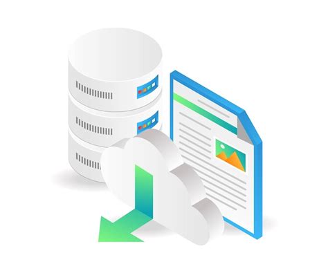 Premium Vector Big Data Storage Cloud Server