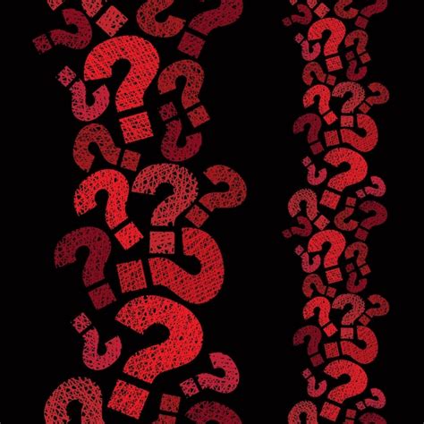 Premium Vector Question Marks Seamless Pattern Vertical Composition Vector Hand Drawn Lines