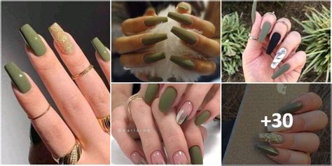 Military Green Nails【25 Beautiful Ideas】💅 Explore Trending
