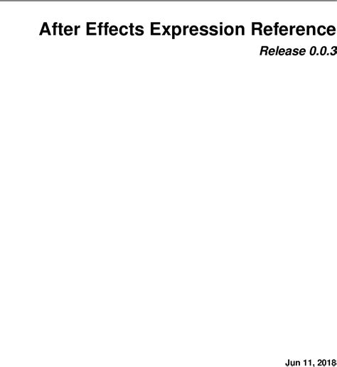 After Effects Javascript Reference At Aaron Levine Blog