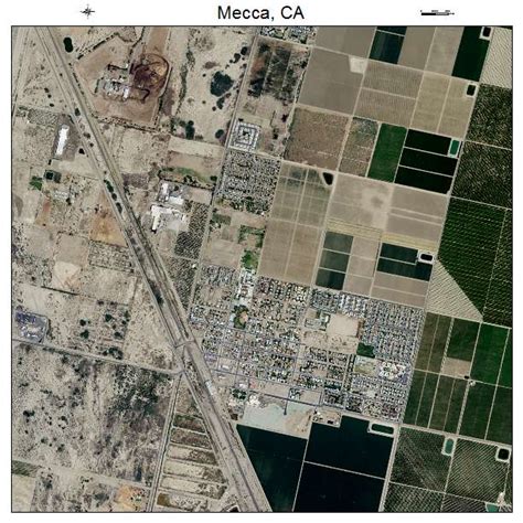 Aerial Photography Map Of Mecca Ca California