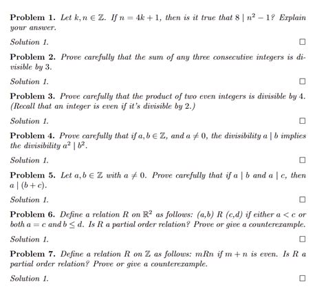 Solved Problem Let K NZ If N K Then Is It True That Chegg
