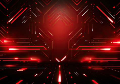 Premium Photo Abstract Red Technology Background Vector Illustration