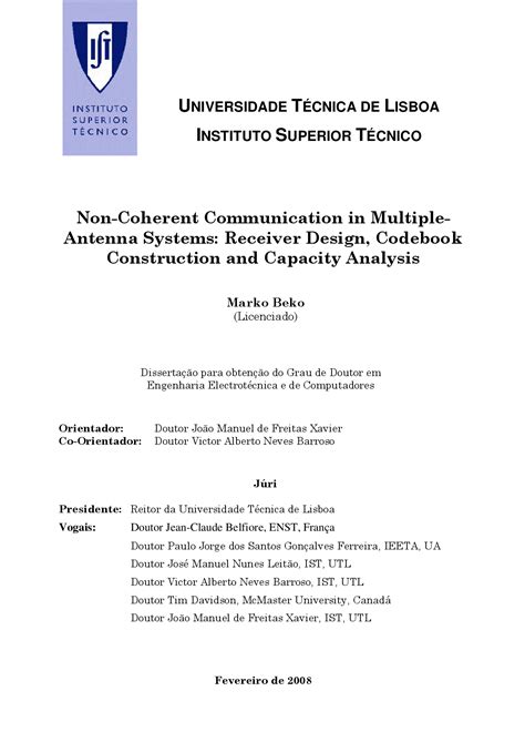 Non Coherent Communication In Multiple Antenna Systems Receiver Design Codebook Construction
