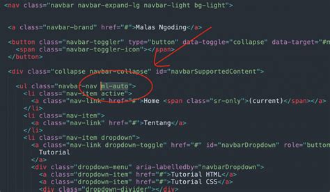 Tutorial Bootstrap 4 27 Navbar Bootstrap 4 Malas Ngoding
