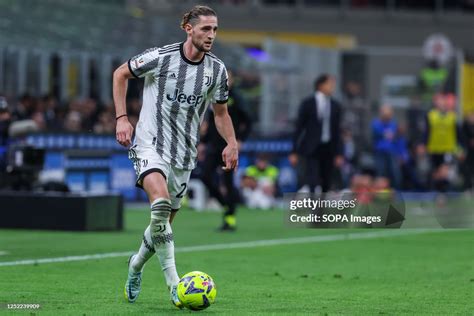 Adrien Rabiot Of Juventus Fc Seen In Action During The Coppa Italia