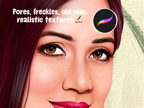 Skin Texture Brushes REALISTIC Skin For Digital Art On PROCREATE Etsy