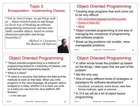 Ppt Topic 3 Object Oriented Programming Encapsulation