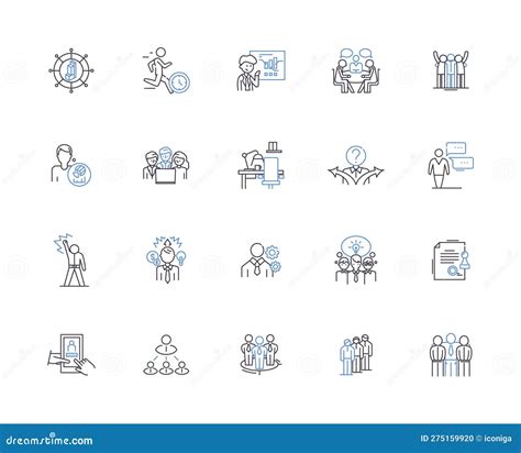 Task Management Outline Icons Collection Organizing Planning Scheduling Allocating
