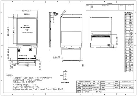 Polcd Rohs 28 Inch Hd Tft Display 8080 Mcu 16 Bit Tft Lcd Display