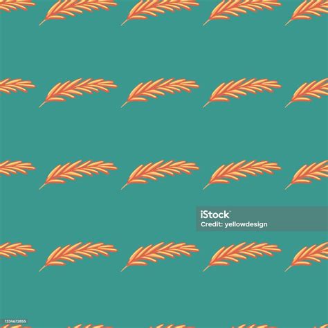 오렌지 깃털 실루엣 프린트와 스크랩북 매끄러운 패턴 청록색 배경 장식 모양 고풍스런에 대한 스톡 벡터 아트 및 기타 이미지