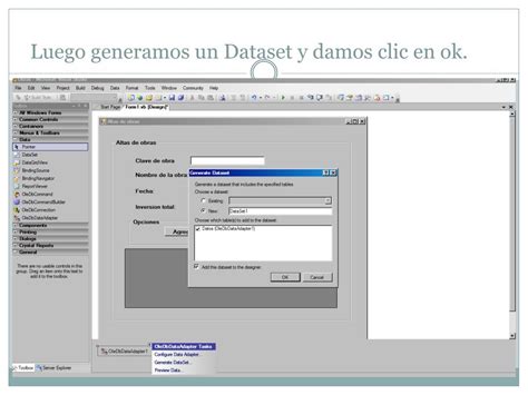 PPT MANUAL PARA CREAR BASES DE DATOS EN VISUAL STUDIO PowerPoint Presentation ID