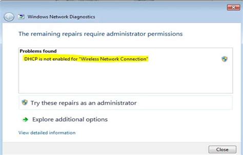 DHCP Is Not Enabled For Ethernet Or Wifi Solutions