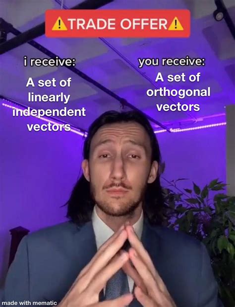 gram schmidt algorithm r mathmemes