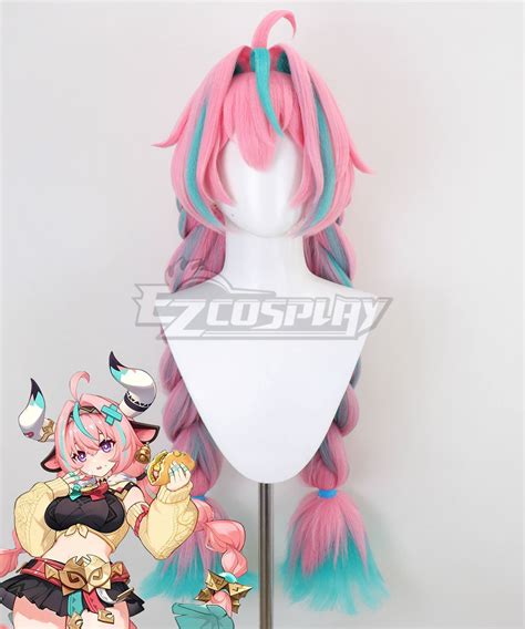 Genshin Impact Varesa Pink Cosplay Wig