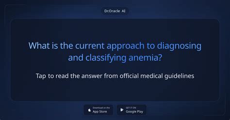 What Is The Current Approach To Diagnosing And Classifying Anemia