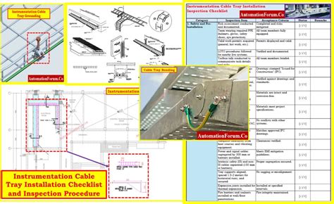 Instrumentation Cable Tray Installation Checklist And Inspection Procedure 1 Instrumentation