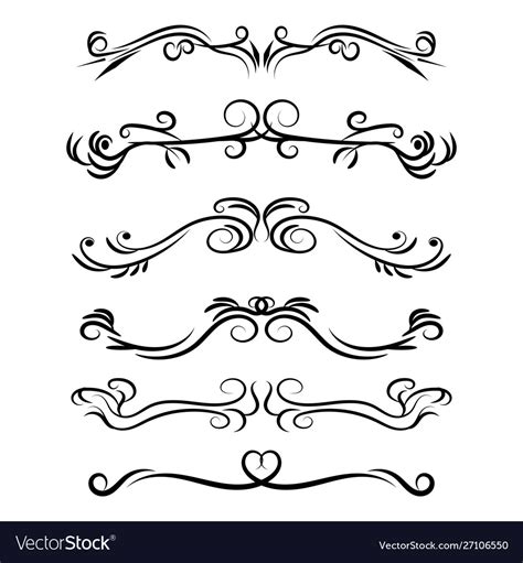 Swirls Vector Border Swirls Vector Border