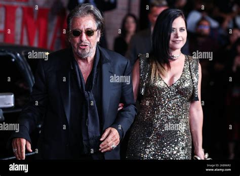 Hollywood Los Angeles California Usa October 24 Actor Al Pacino And Girlfriend Meital
