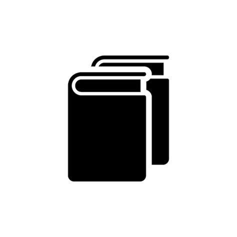 Plantilla De Icono De Vector De Libro Vector Premium