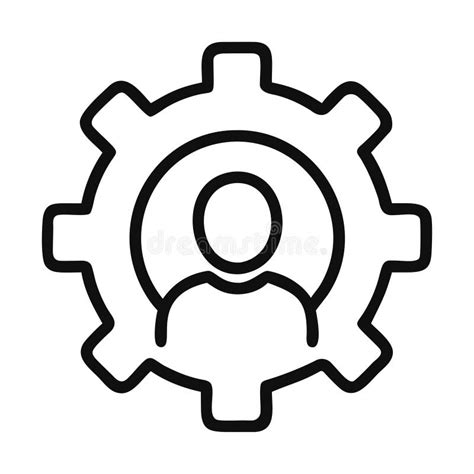 Admin Icon Gear Profile System Configuration Stock Illustration Illustration Of Vector