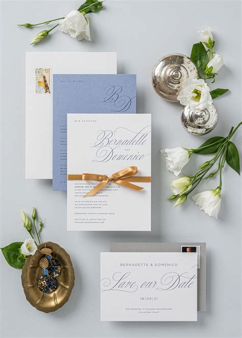 Modern Elegante Hochzeitseinladung Herz And Co Wien