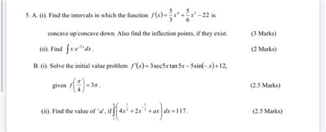 Solved Ch The Function S X X X2 22 Is 5 A I Find