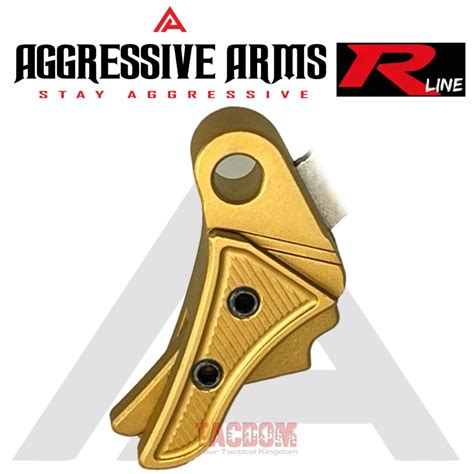 AGGRESSIVE ARMS R LINE For GLOCK 43 43X 48 STAINLESS STEEL TRIGGER GOLD TITANIUM With