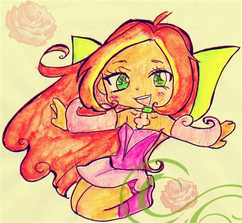 Flora Magic Winx Chibi By Mangabix On Deviantart