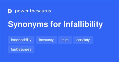 Infallibility Synonyms 149 Similar Words And Phrases