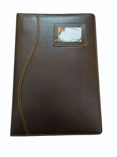 A3 Leather Portfolio File Folder Brown B4 At Rs 300piece In New Delhi Id 2850501212197