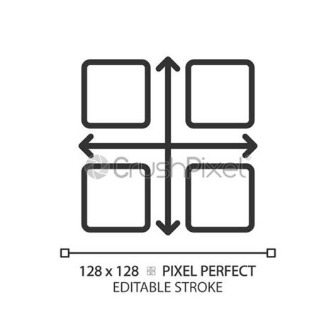 Matrix Chart Linear Icon Stock Vector 6330564 Crushpixel