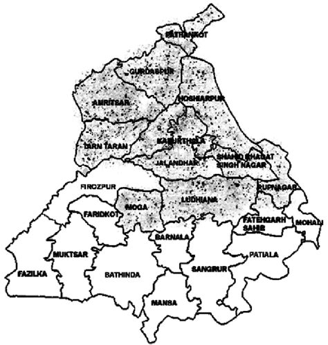 District Map Of Punjab