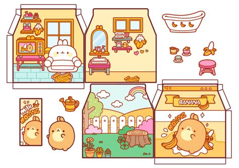 Eng🥛몰랑이 우유스퀴시 하우스에서 놀기🥛🍰무료 도안공유🍰종이구관 그리는법쉬운 만들기페이퍼 크래프트미니어쳐종이인형 옷입히기 네이버 블로그