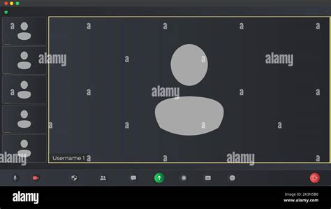 Video Conferencing User Interface Video Calls Window Overlay Video Conference Icon Digital